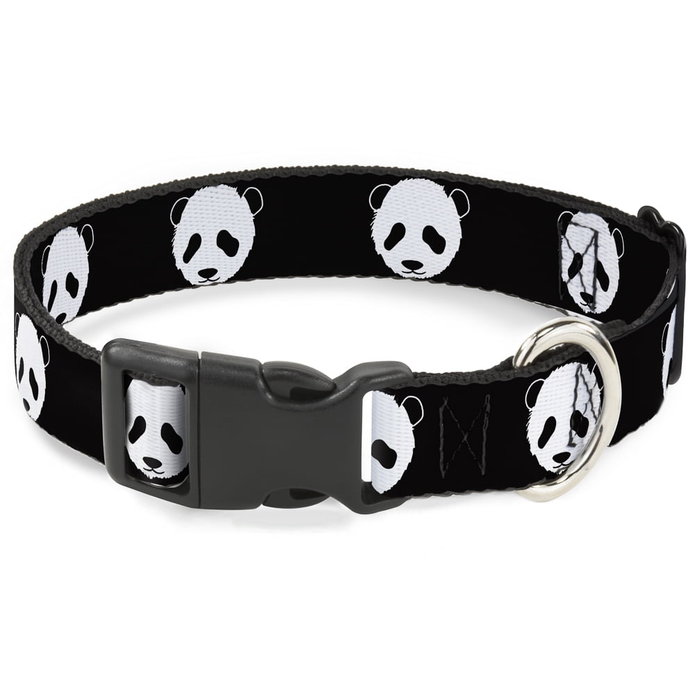 Buckle-Down Pet Collar, Dog Collar Plastic Buckle, Panda Bear Repeat ...