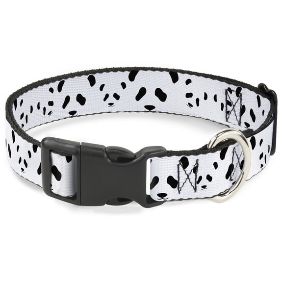 Buckle-Down Pet Collar, Dog Collar Plastic Buckle, Panda Bear Spots, 7 ...