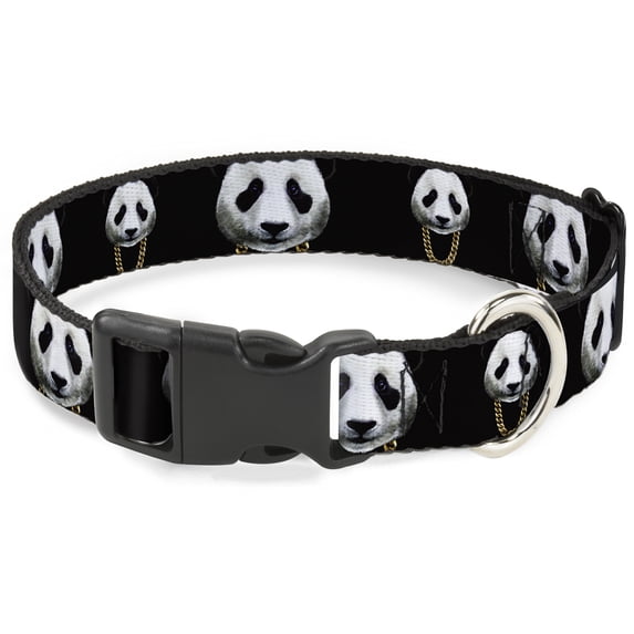 Buckle-Down Pet Collar, Dog Collar Plastic Buckle, Panda Gold Chain ...