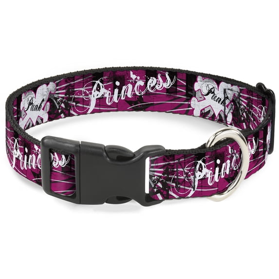 Buckle-Down Pet Collar, Dog Collar Plastic Buckle, Punk Princess Piano ...