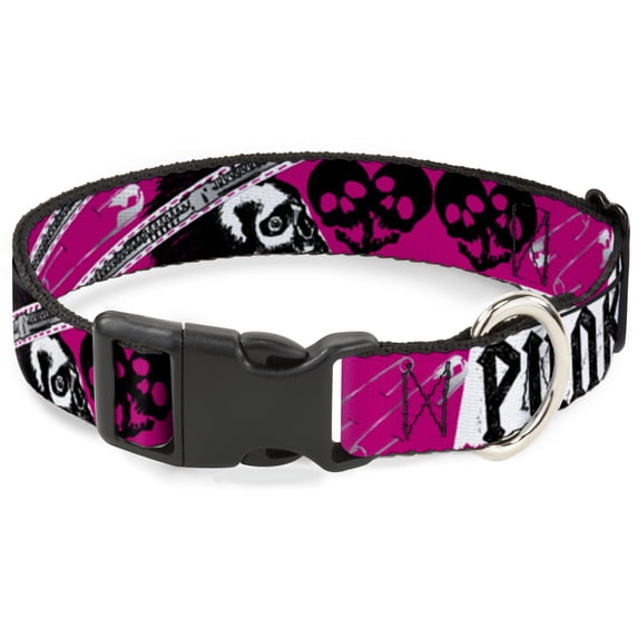 Buckle-Down Pet Collar, Dog Collar Plastic Buckle, Punk Princess ...