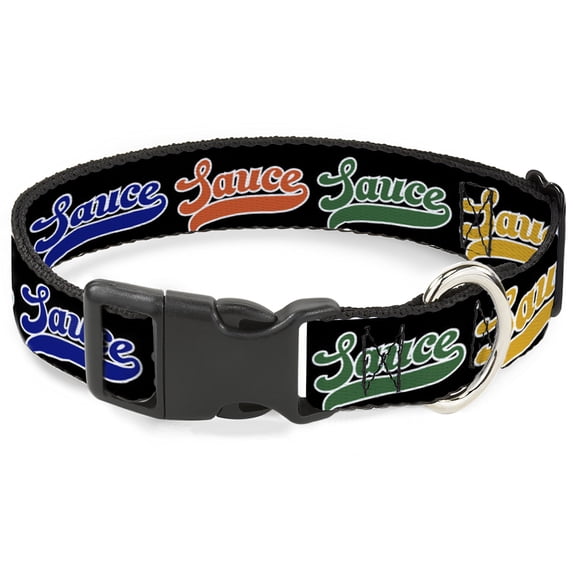 Buckle-Down Pet Collar, Dog Collar Plastic Buckle, Sauce Baseball ...