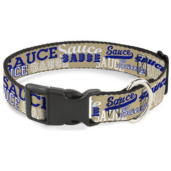 Buckle-Down Pet Collar, Dog Collar Plastic Buckle, Sauce Typography ...