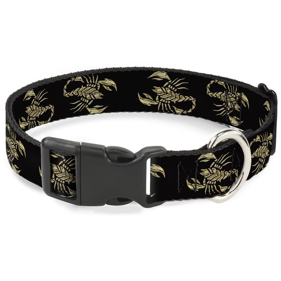 Buckle-Down Pet Collar, Dog Collar Plastic Buckle, Scorpion, 13 to 17 ...