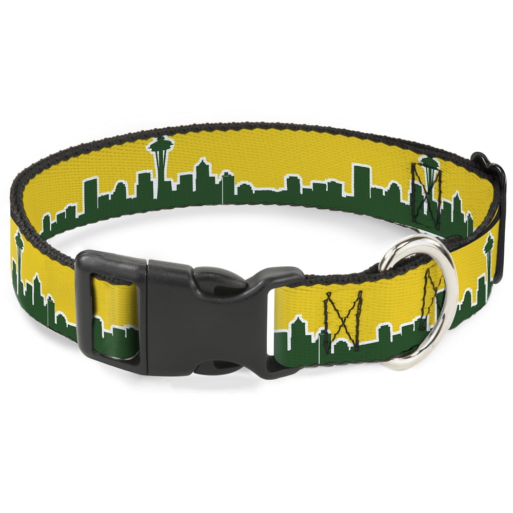 Buckle-Down Pet Collar, Dog Collar Plastic Buckle, Seattle Skyline ...