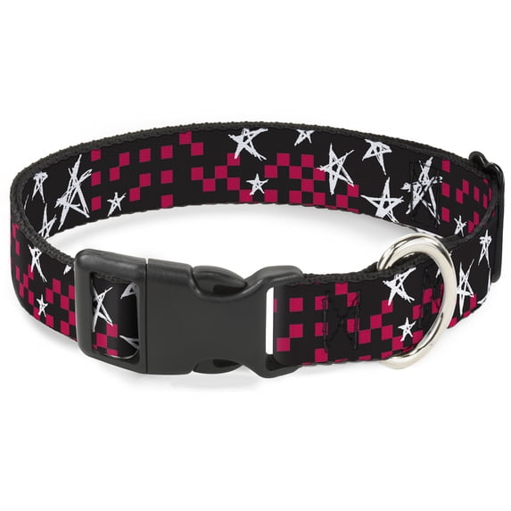 Buckle-Down Pet Collar, Dog Collar Plastic Buckle, Sketch Stars ...