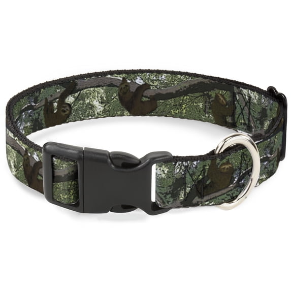 Buckle-Down Pet Collar, Dog Collar Plastic Buckle, Sloth Tree Hanging ...