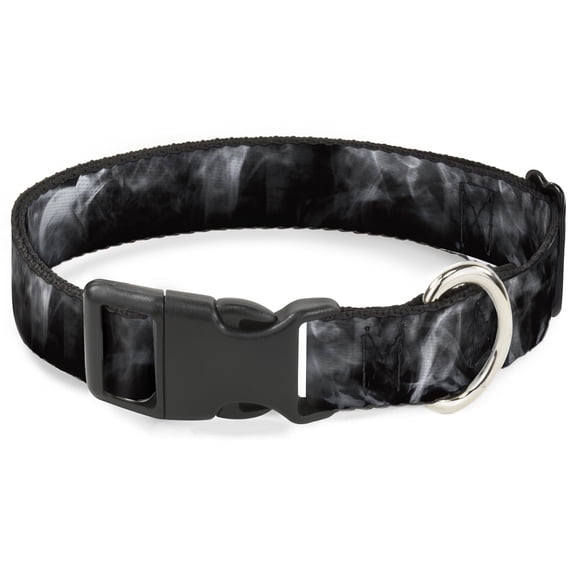Buckle-Down Pet Collar, Dog Collar Plastic Buckle, Smoke Black Grays ...