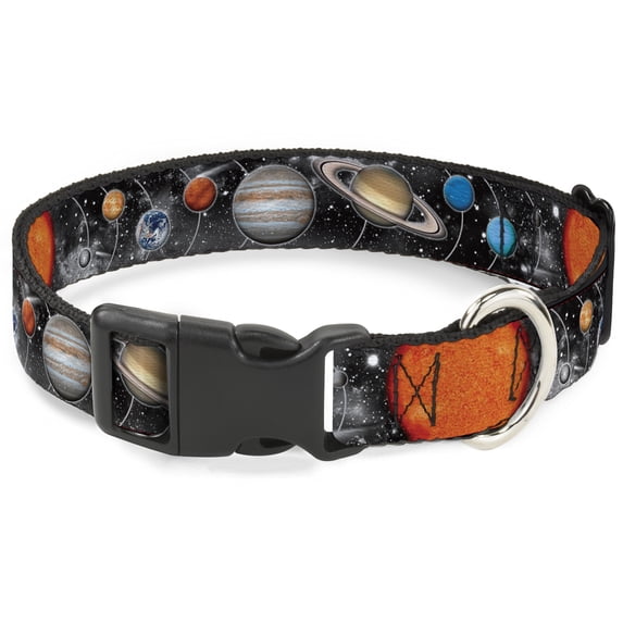 Buckle-Down Pet Collar, Dog Collar Plastic Buckle, Solar System Sun ...
