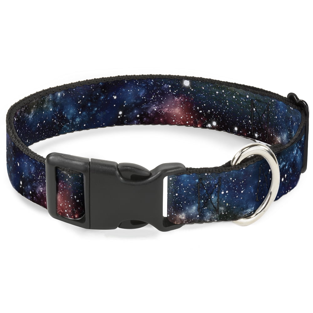 Buckle-Down Pet Collar, Dog Collar Plastic Buckle, Space Dust Collage ...