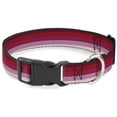 Buckle-Down Pet Collar, Dog Collar Plastic Buckle, Spectrum Pink, 9.5 ...