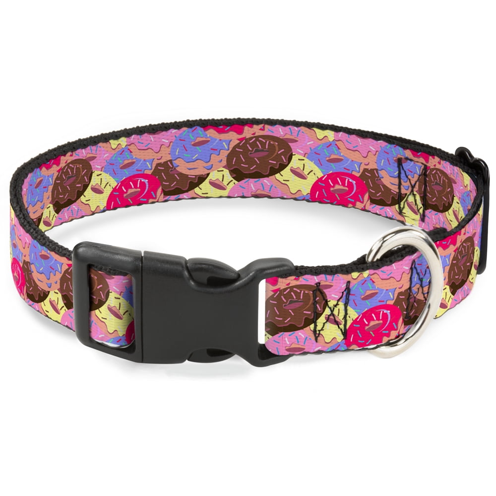 Buckle-Down Pet Collar, Dog Collar Plastic Buckle, Sprinkle Donuts ...