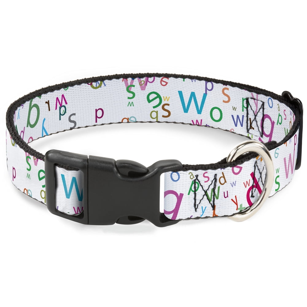 Buckle-Down Pet Collar, Dog Collar Plastic Buckle, Stargazer White ...