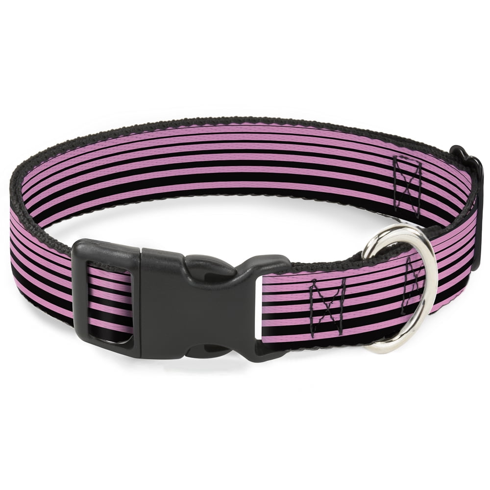 Buckle-Down Pet Collar, Dog Collar Plastic Buckle, Stripe Transition ...