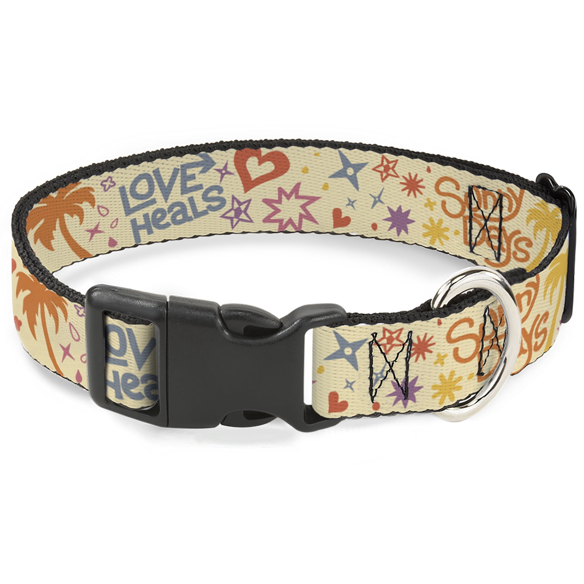Buckle-Down Pet Collar, Dog Collar Plastic Buckle, Summer Harmony ...