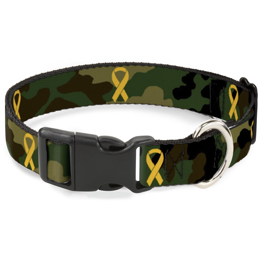 Buckle-Down Pet Collar, Dog Collar Plastic Buckle, Support Our Troops ...