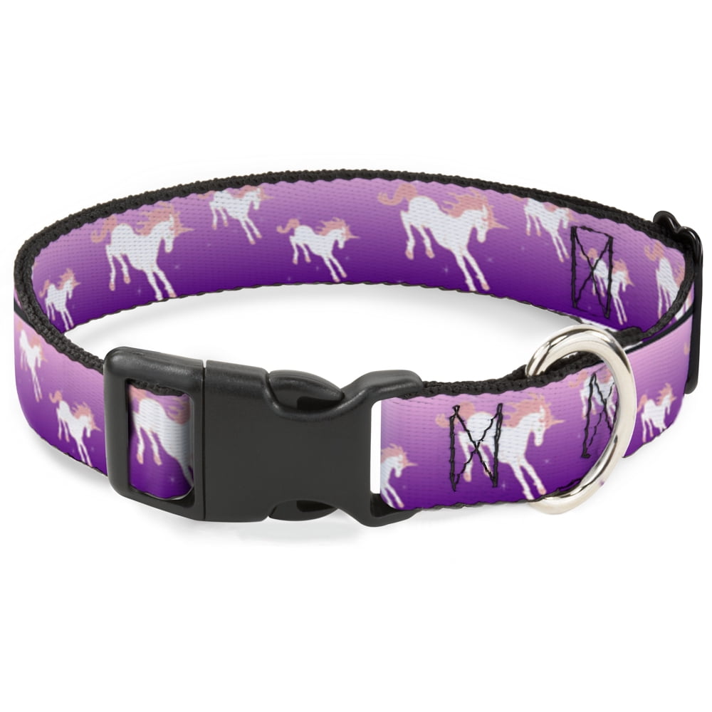 Buckle-Down Pet Collar, Dog Collar Plastic Buckle, Unicorn Sparkles ...