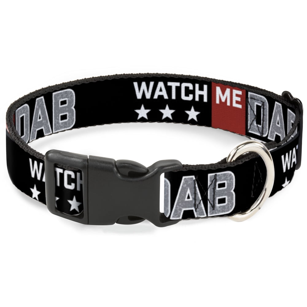 Buckle-Down Pet Collar, Dog Collar Plastic Buckle, Watch Me Dab Stars ...