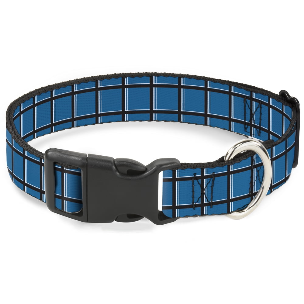 Buckle-Down Pet Collar, Dog Collar Plastic Buckle, Wire Grid Turquoise ...