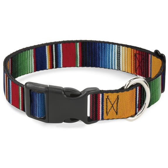 Buckle-Down Pet Collar, Dog Collar Plastic Buckle, Zarape Vertical ...