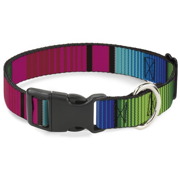 Buckle-Down Pet Collar, Dog Collar Plastic Buckle, Zarape Vertical ...