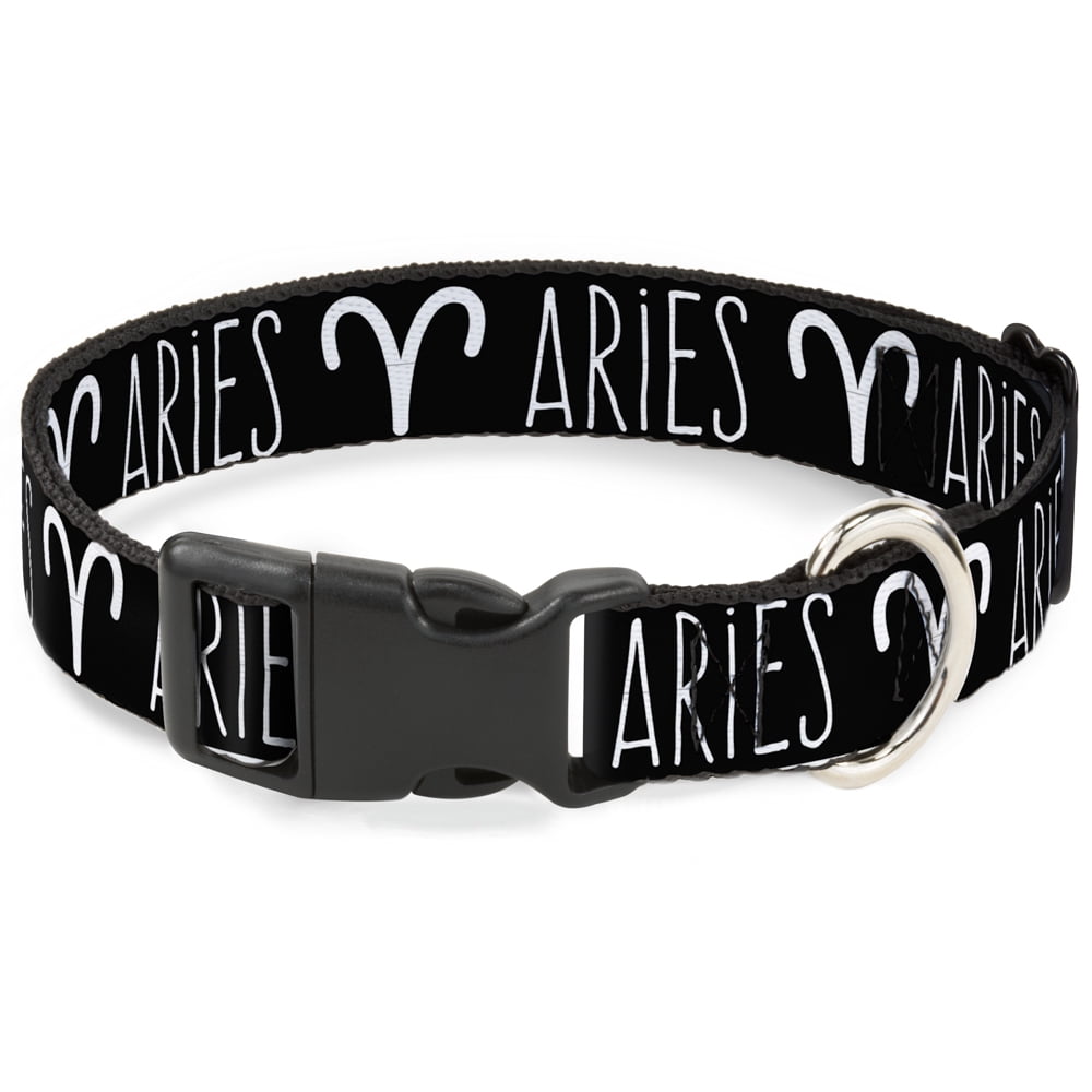 Buckle-Down Pet Collar, Dog Collar Plastic Buckle, Zodiac Aries Symbol ...