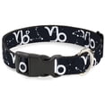 Buckle-Down Pet Collar, Dog Collar Plastic Buckle, Zodiac Capricorn ...