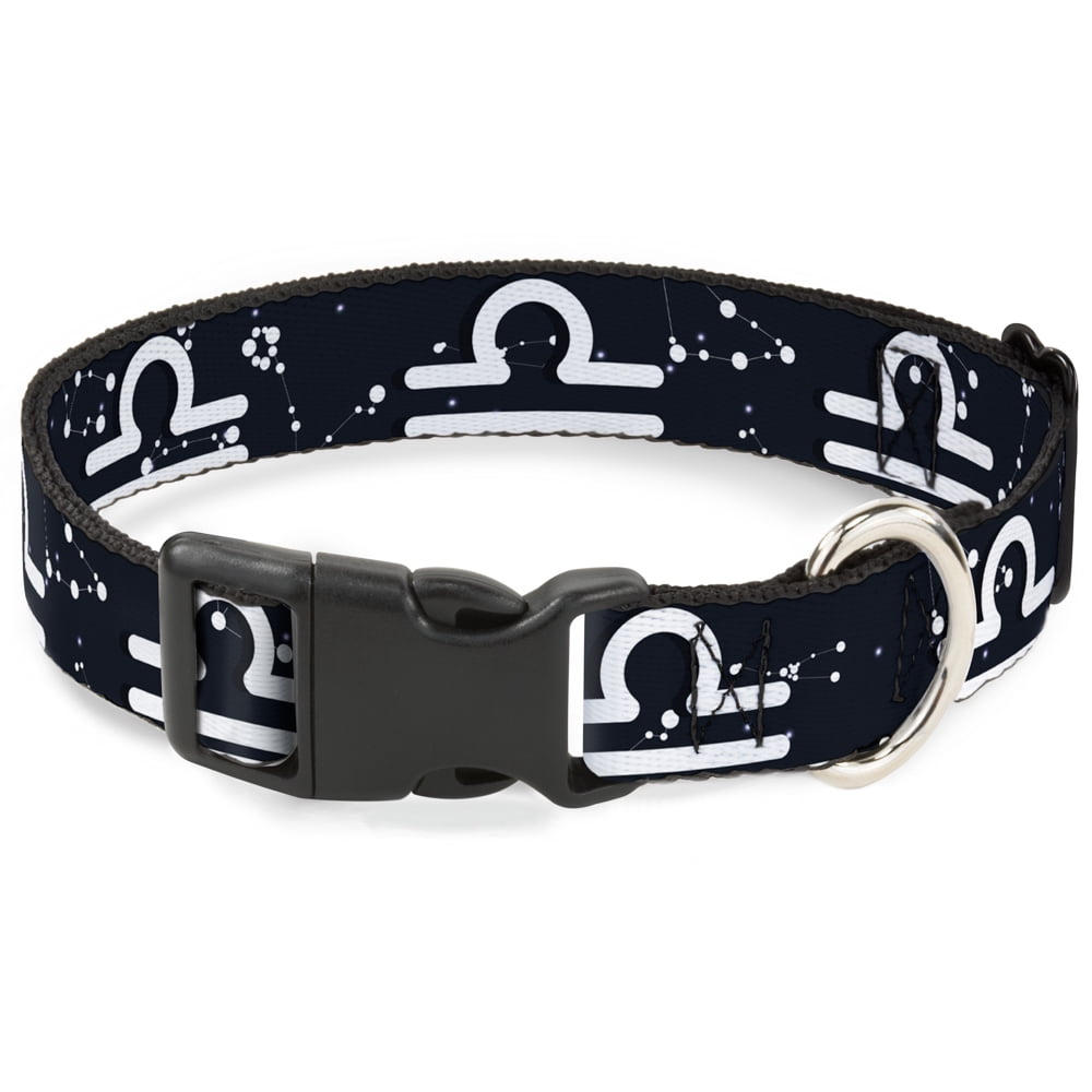 Buckle-Down Pet Collar, Dog Collar Plastic Buckle, Zodiac Libra Symbol ...