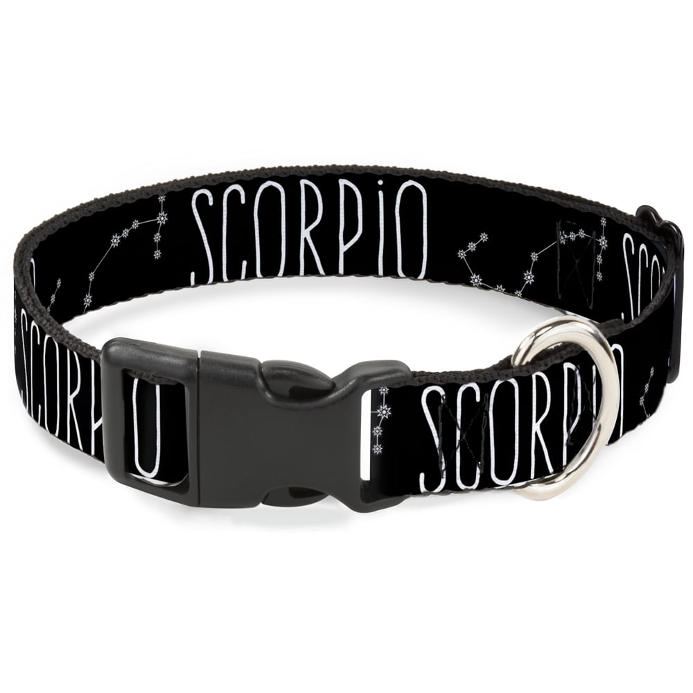 Buckle-Down Pet Collar, Dog Collar Plastic Buckle, Zodiac Scorpio ...