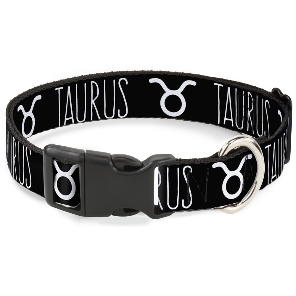 Buckle-Down Pet Collar, Dog Collar Plastic Buckle, Zodiac Taurus Symbol ...