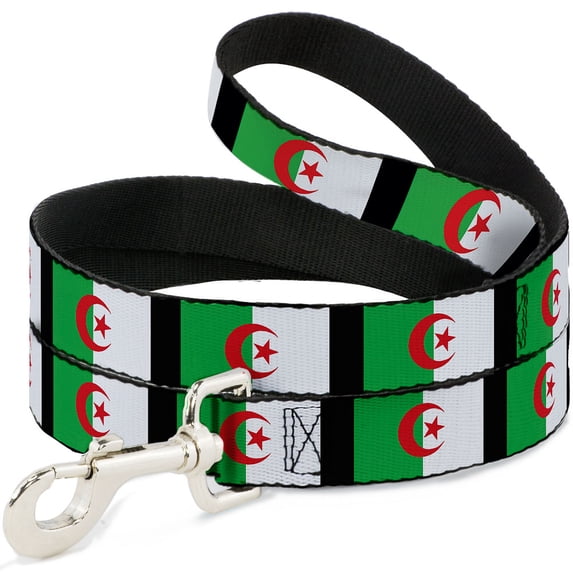 Buckle-Down Pet Leash, Dog Leash, Algeria Flags, 4 Feet Long 1.0 Inch ...