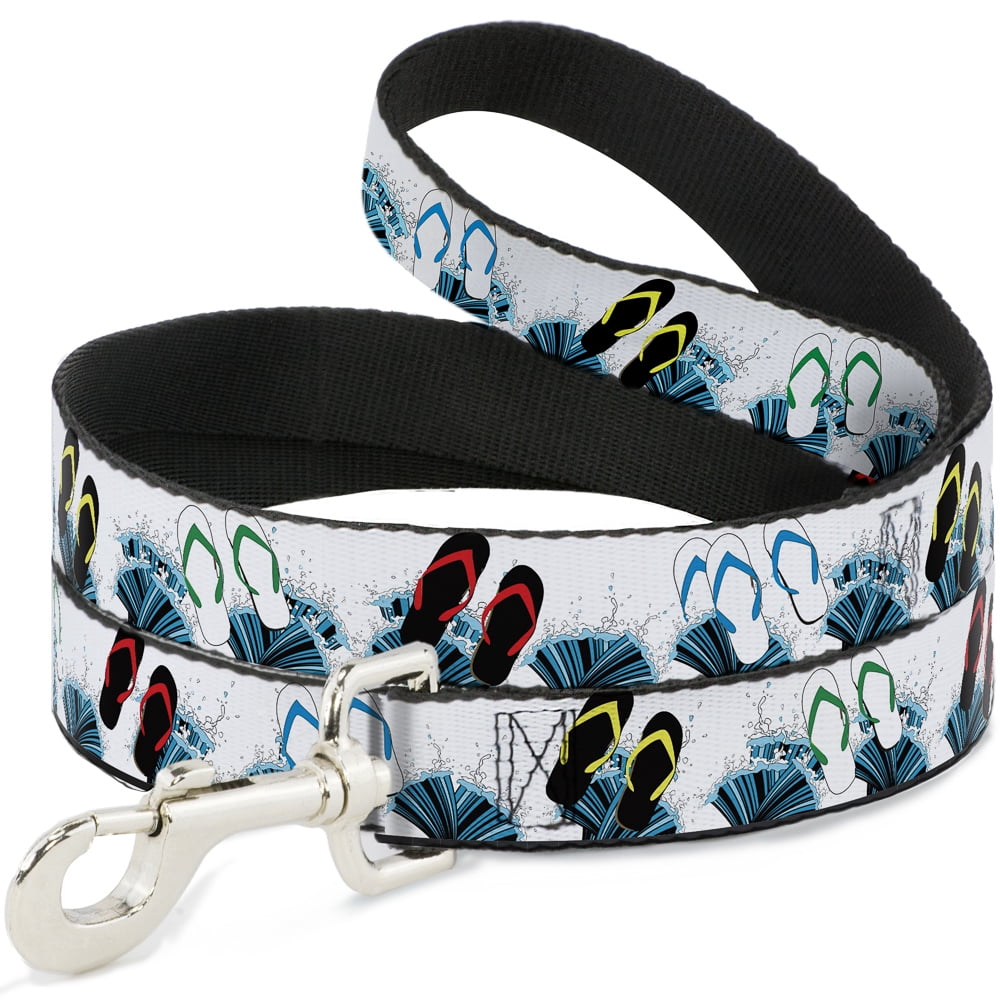 Buckle-Down Pet Leash, Dog Leash, Beach Flip Flops, 6 Feet Long 1.0 ...