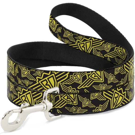 Buckle-Down Pet Leash, Dog Leash, Buckle Down BD Logo Scattered Black ...