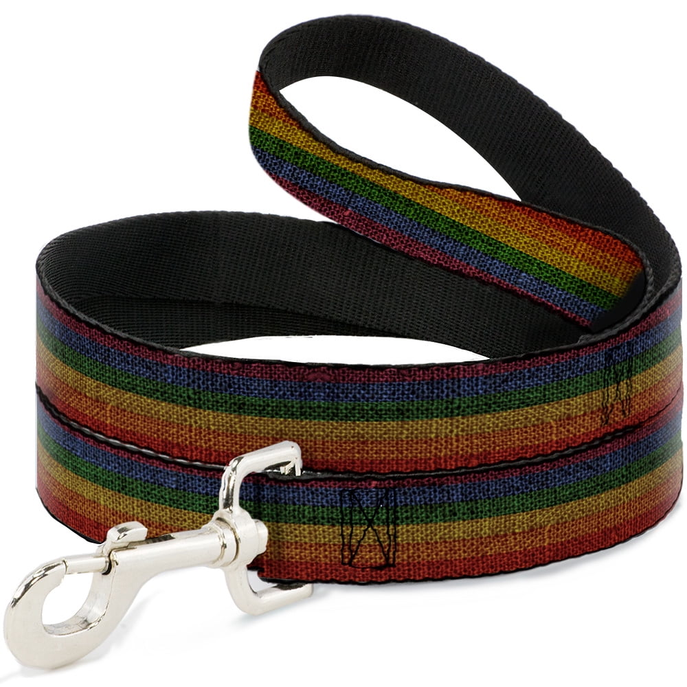 Buckle-Down Pet Leash, Dog Leash, Burlap Texture Rainbow, 6 Feet Long 1 ...