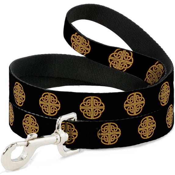 Buckle-Down Pet Leash, Dog Leash, Celtic Knot Black Burgundy Gold, 4 ...