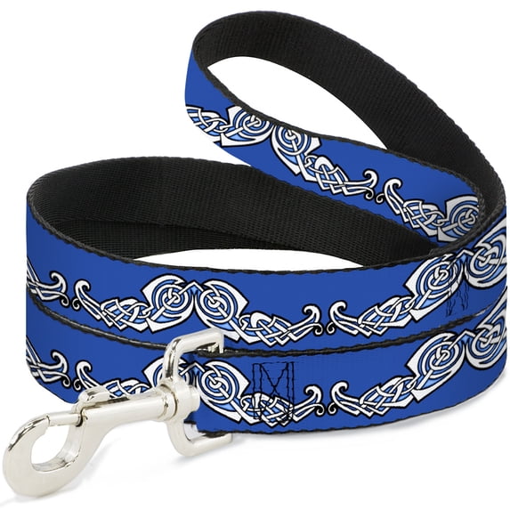 Buckle-Down Pet Leash, Dog Leash, Celtic Knot Blues Black White, 6 Feet ...