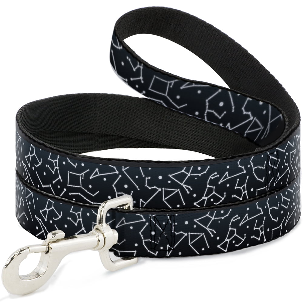 Buckle-Down Pet Leash, Dog Leash, Constellations Scattered Midnight ...