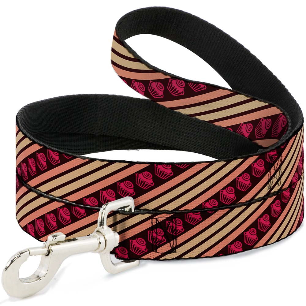 Buckle-Down Pet Leash, Dog Leash, Cupcake Wallpaper, 4 Feet Long 1.0 ...
