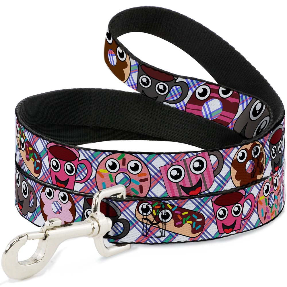 Buckle-Down Pet Leash, Dog Leash, Donuts Coffee Cartoon, 4 Feet Long 1. ...
