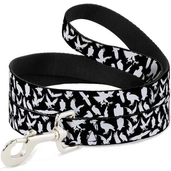 Buckle-Down Pet Leash, Dog Leash, Eagle Silhouettes Scattered Black ...