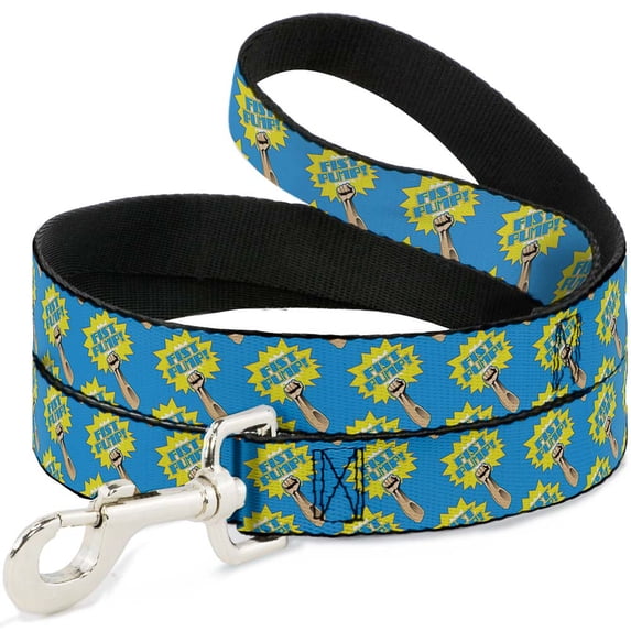 Buckle-Down Pet Leash, Dog Leash, Fist Pump Baby Blue Yellow, 4 Feet ...