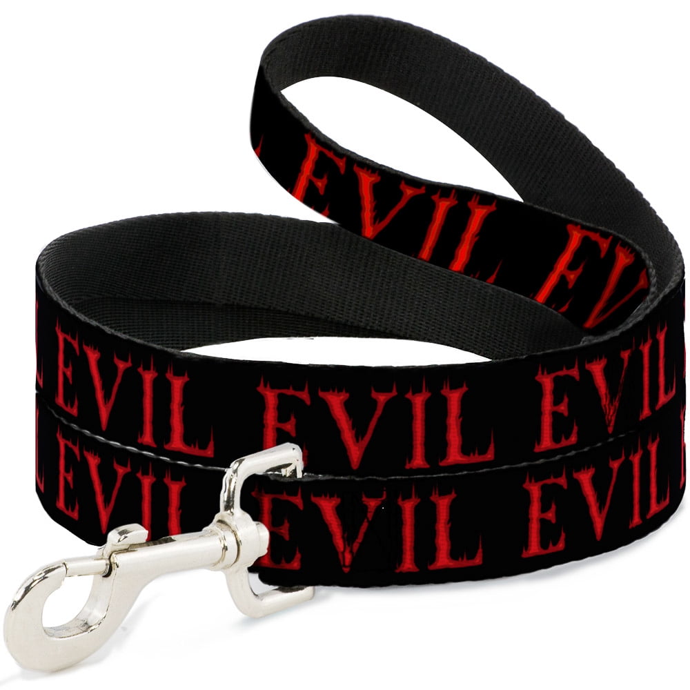 Buckle-Down Pet Leash, Dog Leash, Flaming Evil Black Red, 4 Feet Long 1 ...