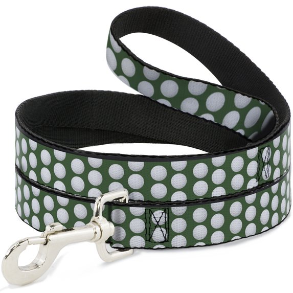 Buckle-Down Pet Leash, Dog Leash, Golf Balls Green White, 4 Feet Long 1 ...
