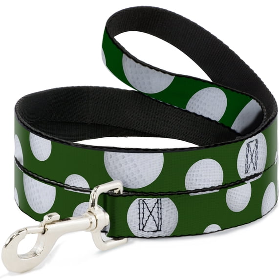Buckle-Down Pet Leash, Dog Leash, Golf Balls Scattered Green White, 6 ...