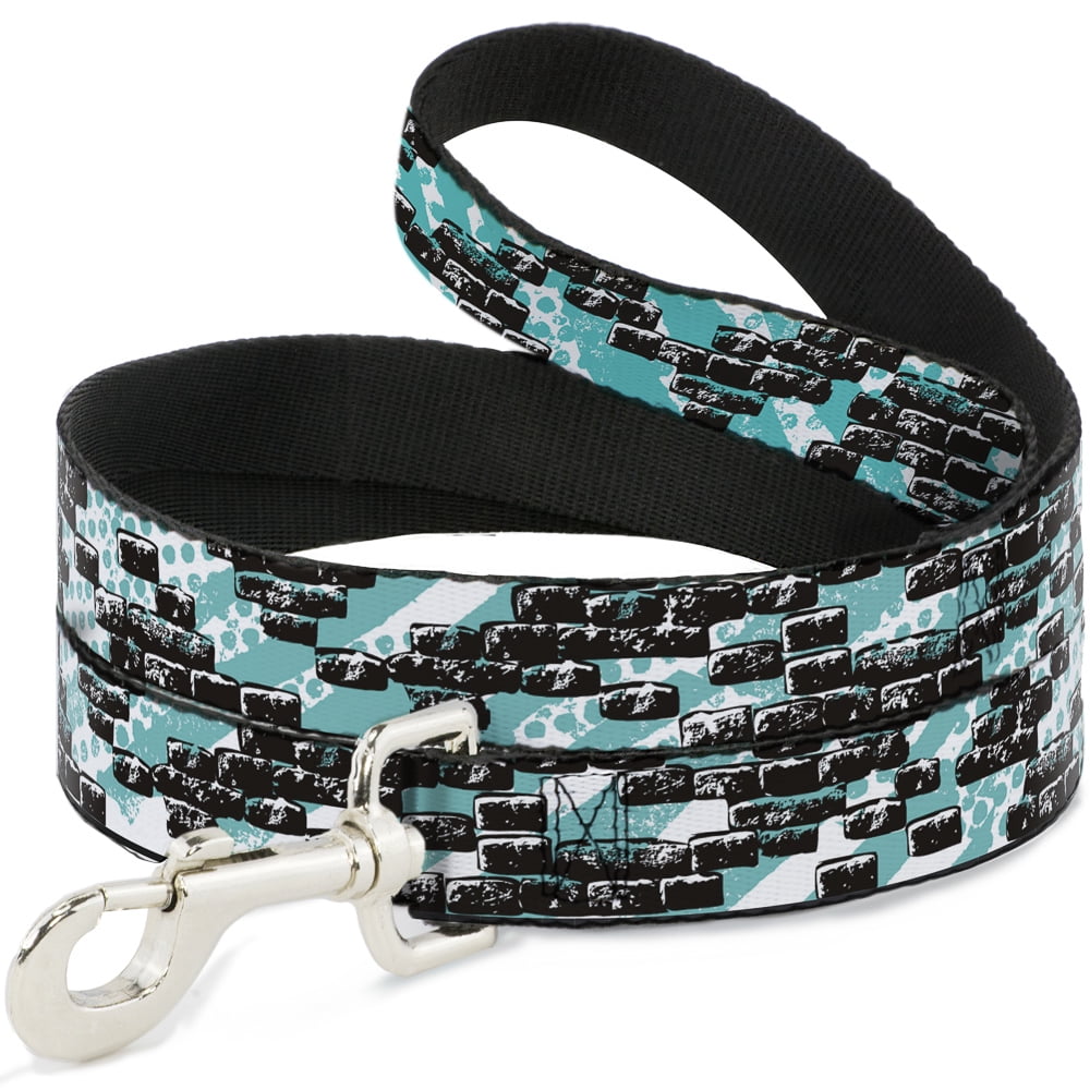 Buckle-Down Pet Leash, Dog Leash, Grunge Bricks Green, 6 Feet Long 1.0 ...