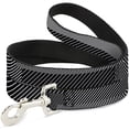 Buckle-Down Pet Leash, Dog Leash, Hash Mark Stripe Black White, 6 Feet ...