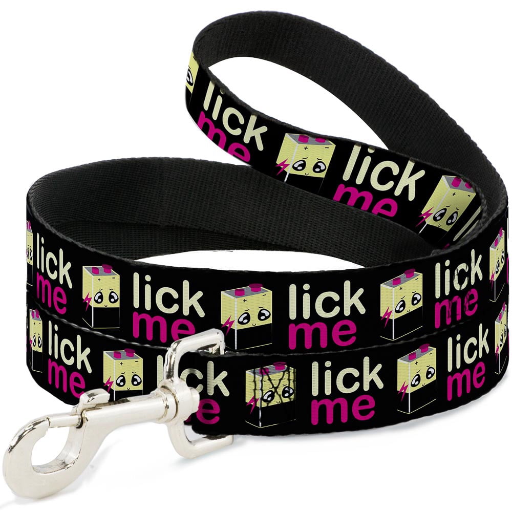 Buckle-Down Pet Leash, Dog Leash, Lick Me Battery Cartoon, 6 Feet Long ...