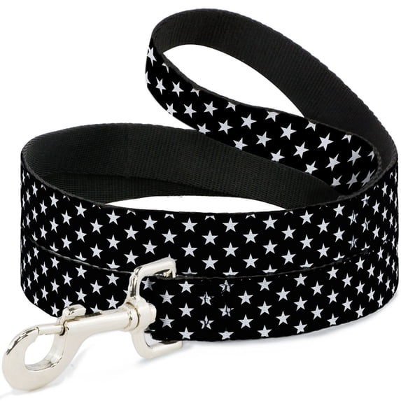 Buckle-Down Pet Leash, Dog Leash, Mini Stars Black White, 4 Feet Long 1 ...