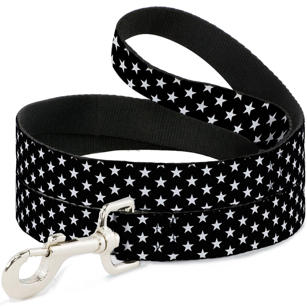 Buckle-Down Pet Leash, Dog Leash, Mini Stars Black White, 6 Feet Long 1 ...