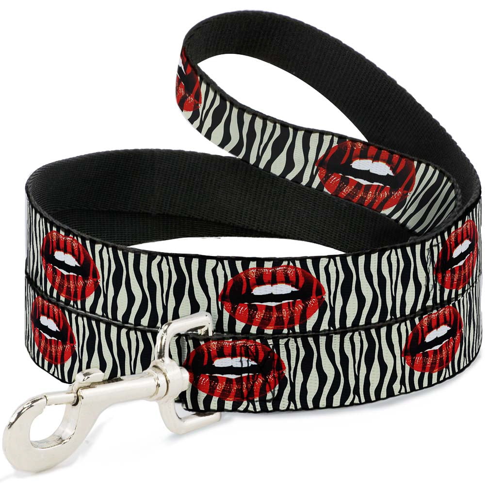 Buckle-Down Pet Leash, Dog Leash, Mouth Zebra, 4 Feet Long 1.0 Inch ...